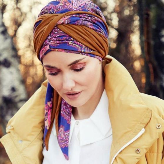 Belisa Turban with Ribbons 1532 – The Wonderful Wig Company